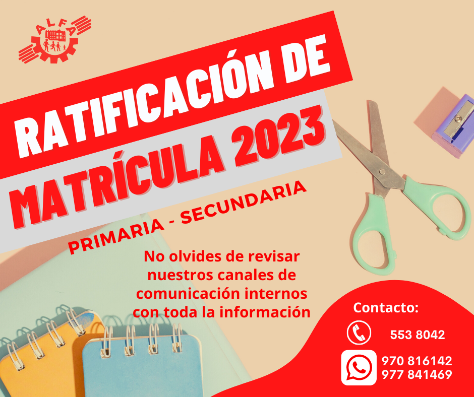 PROCESO DE RATIFICACIÓN 2023 – IEP ALFA VENTANILLA